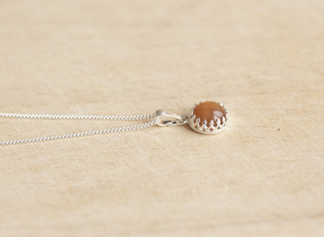 925 Sterling Silver and Sunstone Necklace Charm Pendant (8) - Etsy