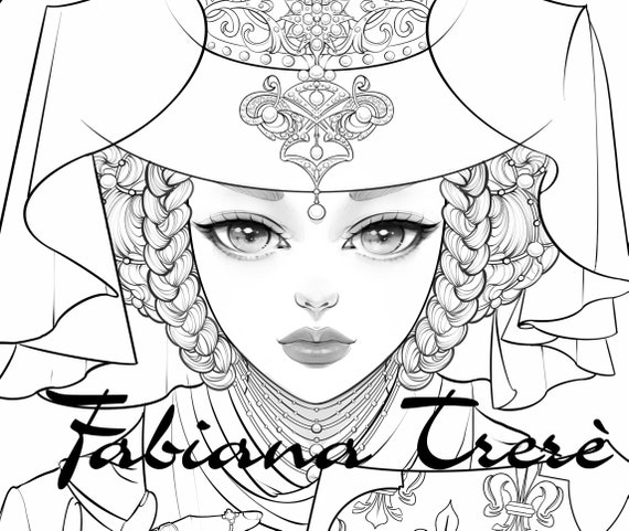 Medieval Princess Coloring Pages