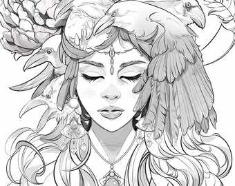 Morrigan Coloring Book - Etsy