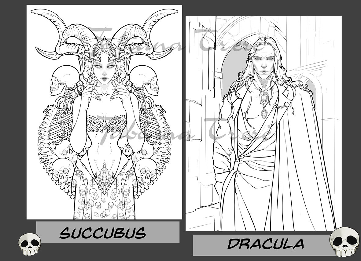 Folklore Myths and Legends Horror Halloween Coloring Book - Etsy