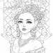 Marie Antoinette Queen of France Historical Digital Stamp Coloring Line ...