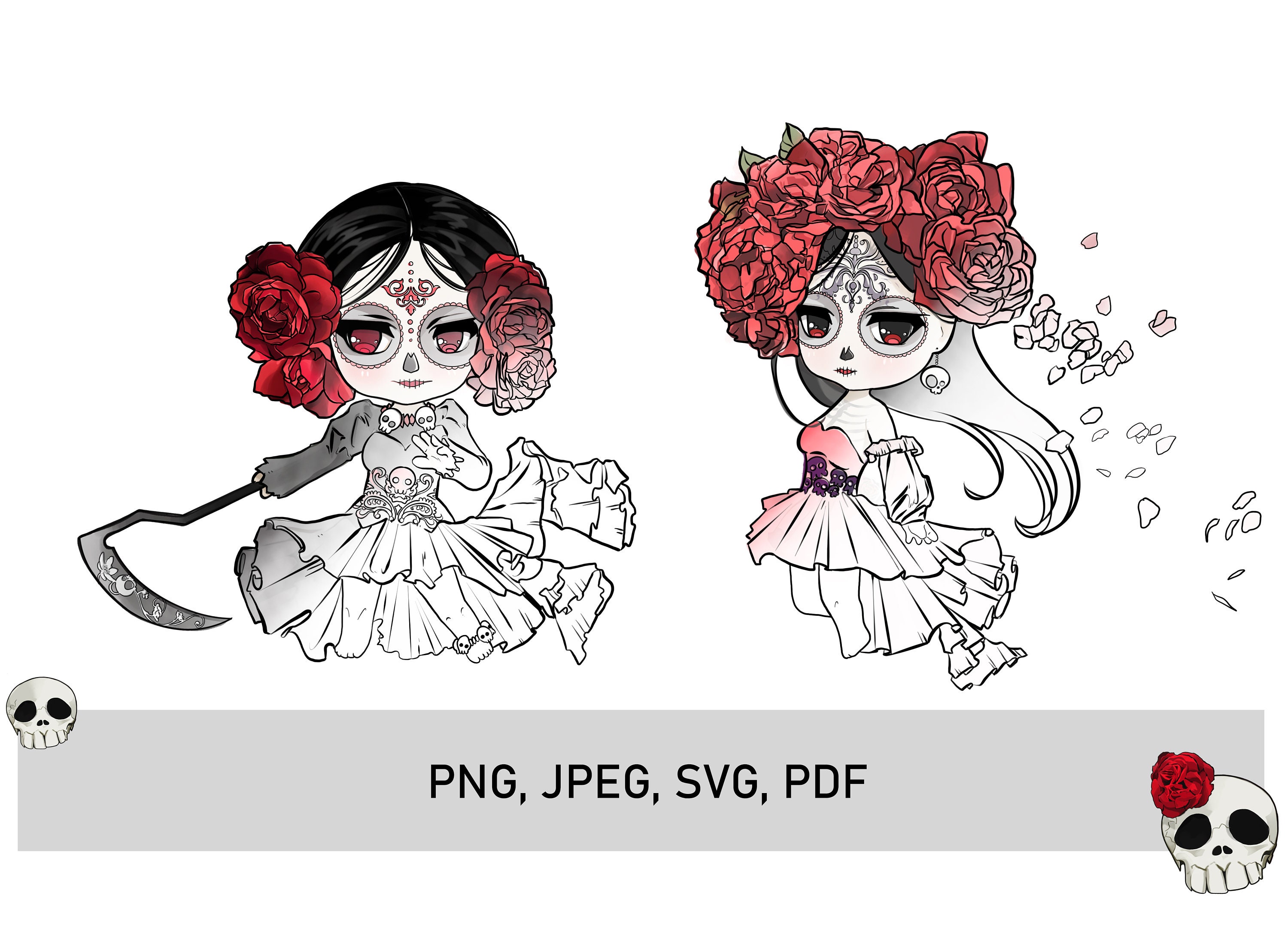 La Santa Muerte Coloring Pages