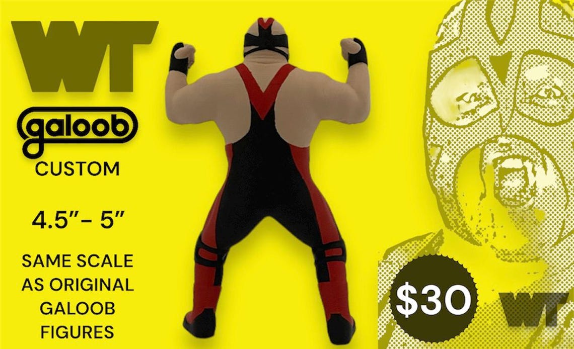 Vader WCW Galoob Style Custom WWF WWE - Etsy