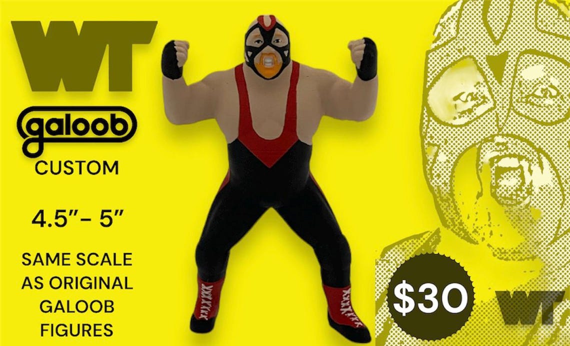 Vader WCW Galoob Style Custom WWF WWE - Etsy