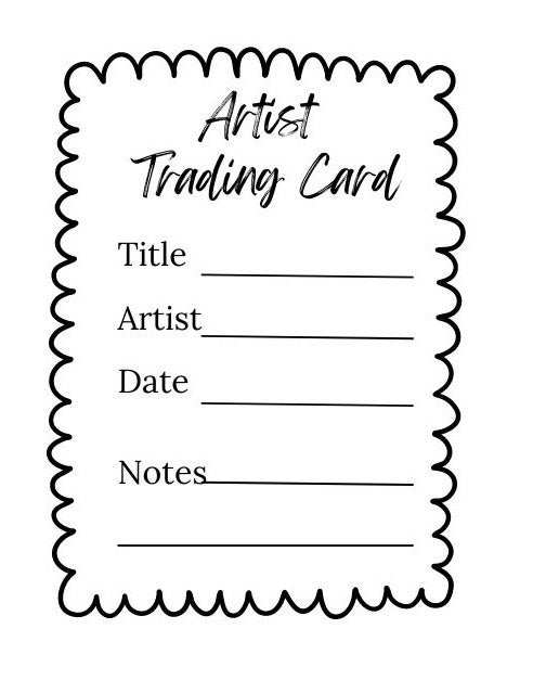 Artist Trading Card Back Information Stickers - Etsy