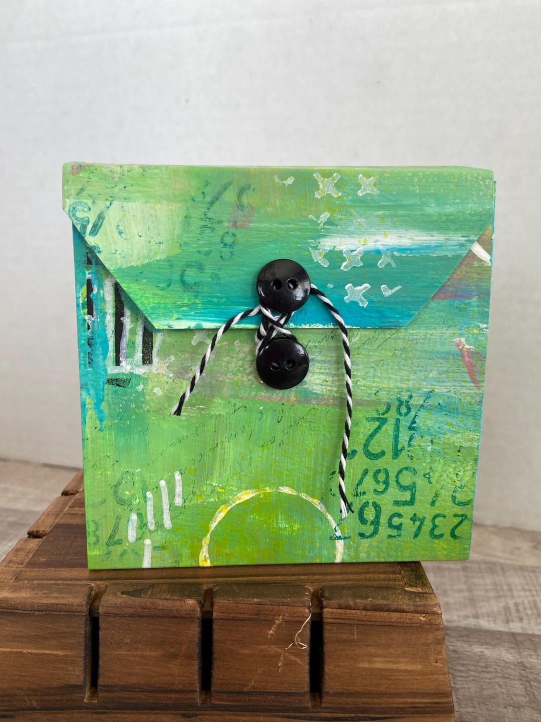 Handmade ATC Folder With 12 Pockets | Unique Watercolor Art Organizer ...