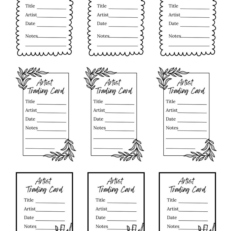 Artist Trading Card - Etsy