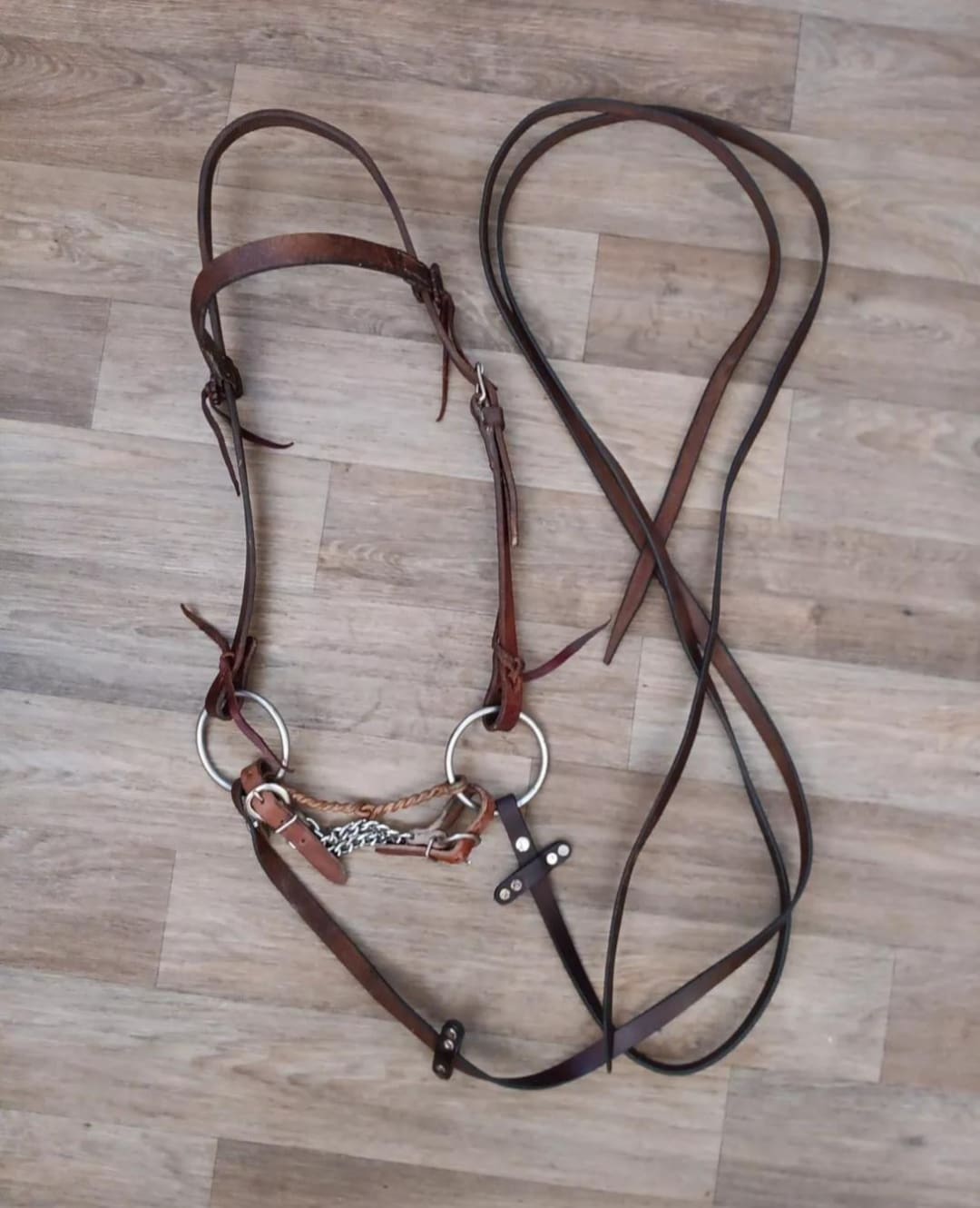 Leather Western Bridle W/ Copper Twisted Mouth Bit & Reins - Etsy