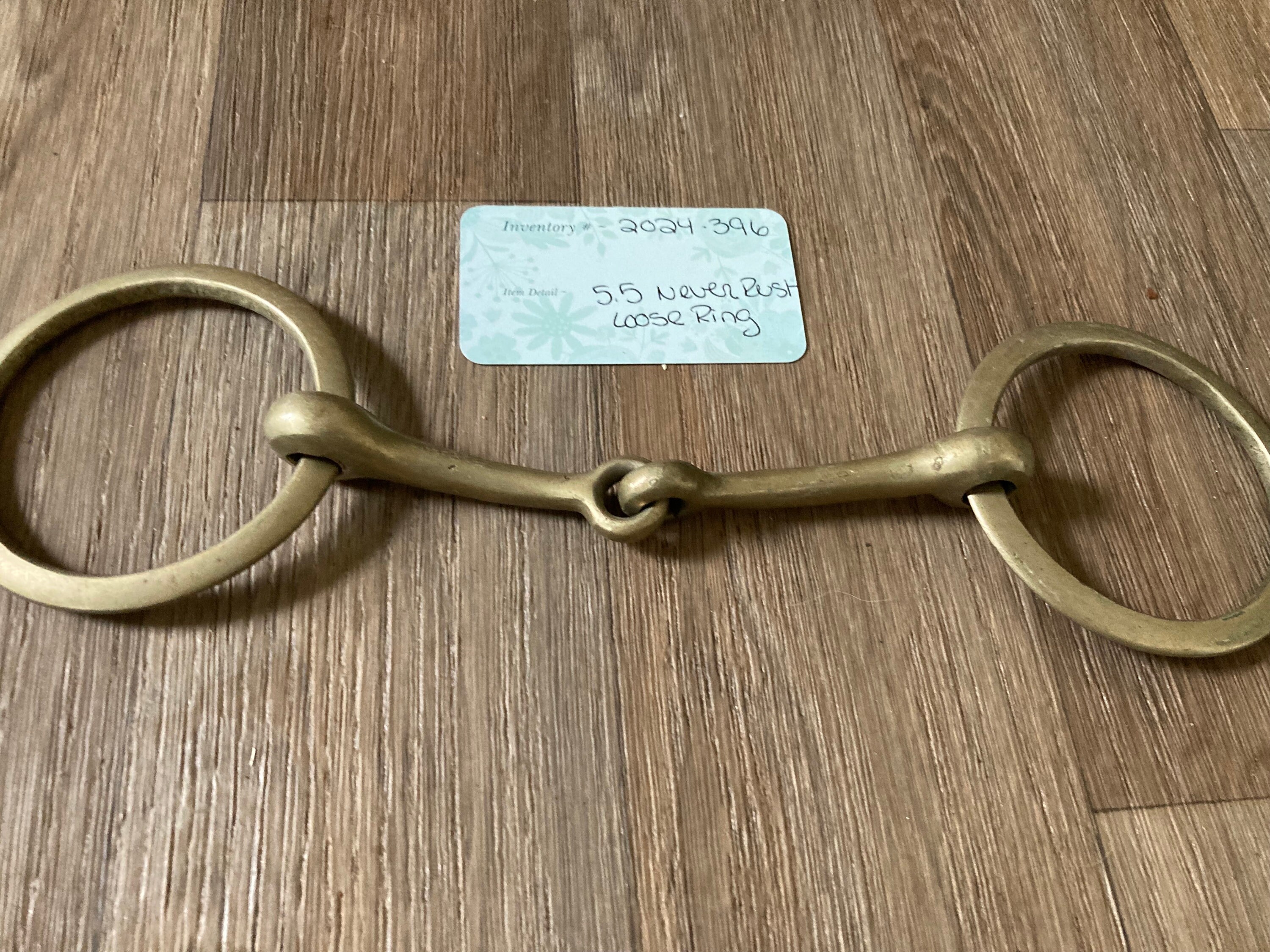 5.5 Never Rust Vintage Single Joint Loose Ring Horse Bit Decor Riding ...