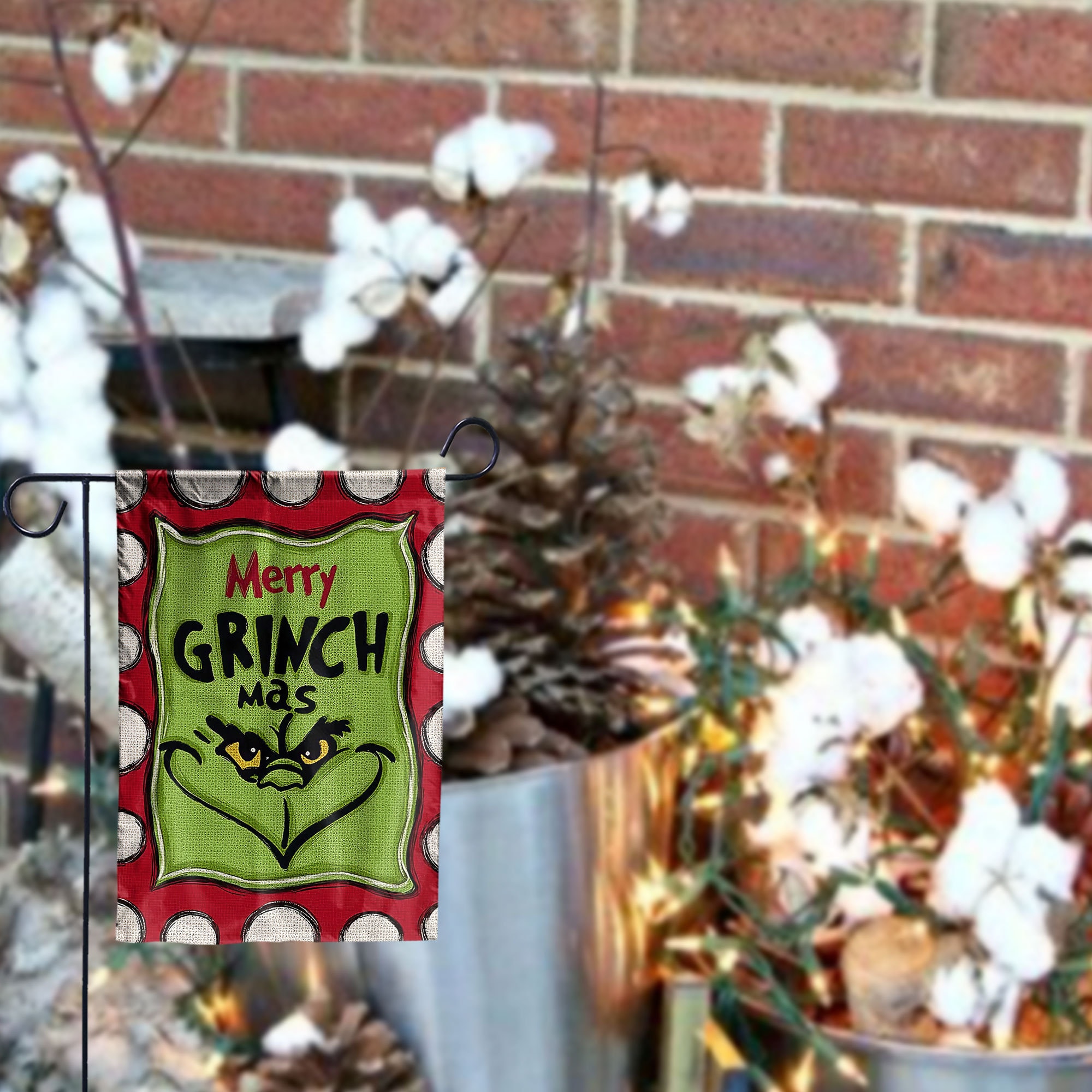 Merry Grin Grin Christmas Garden Flag sold by Tinted Turd | SKU ...