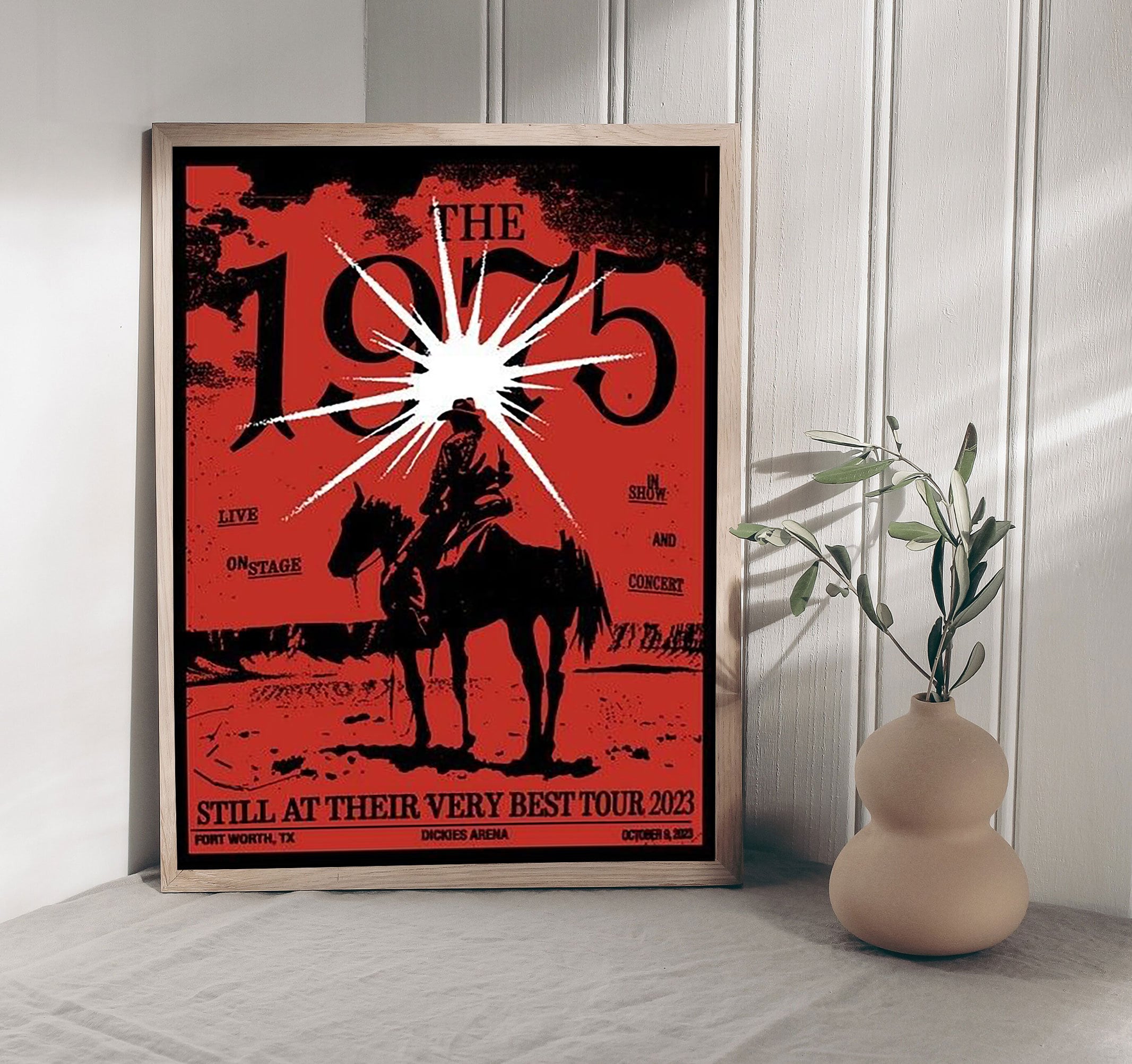 The 1975 Dickies Arena Fort Worth TX October Tour Poster, Dickies Arena ...