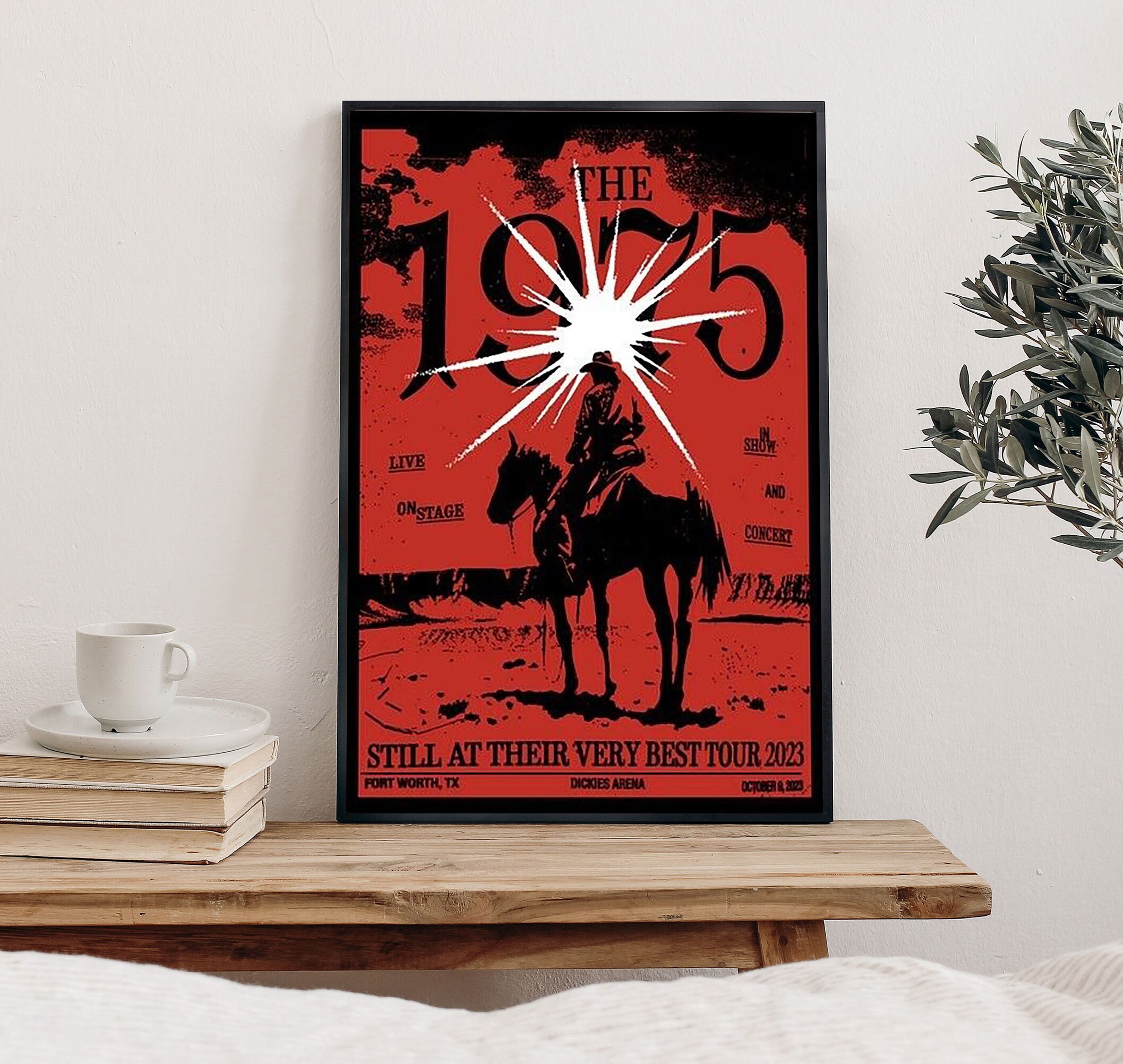 The 1975 Dickies Arena Fort Worth TX October Tour Poster, Dickies Arena ...