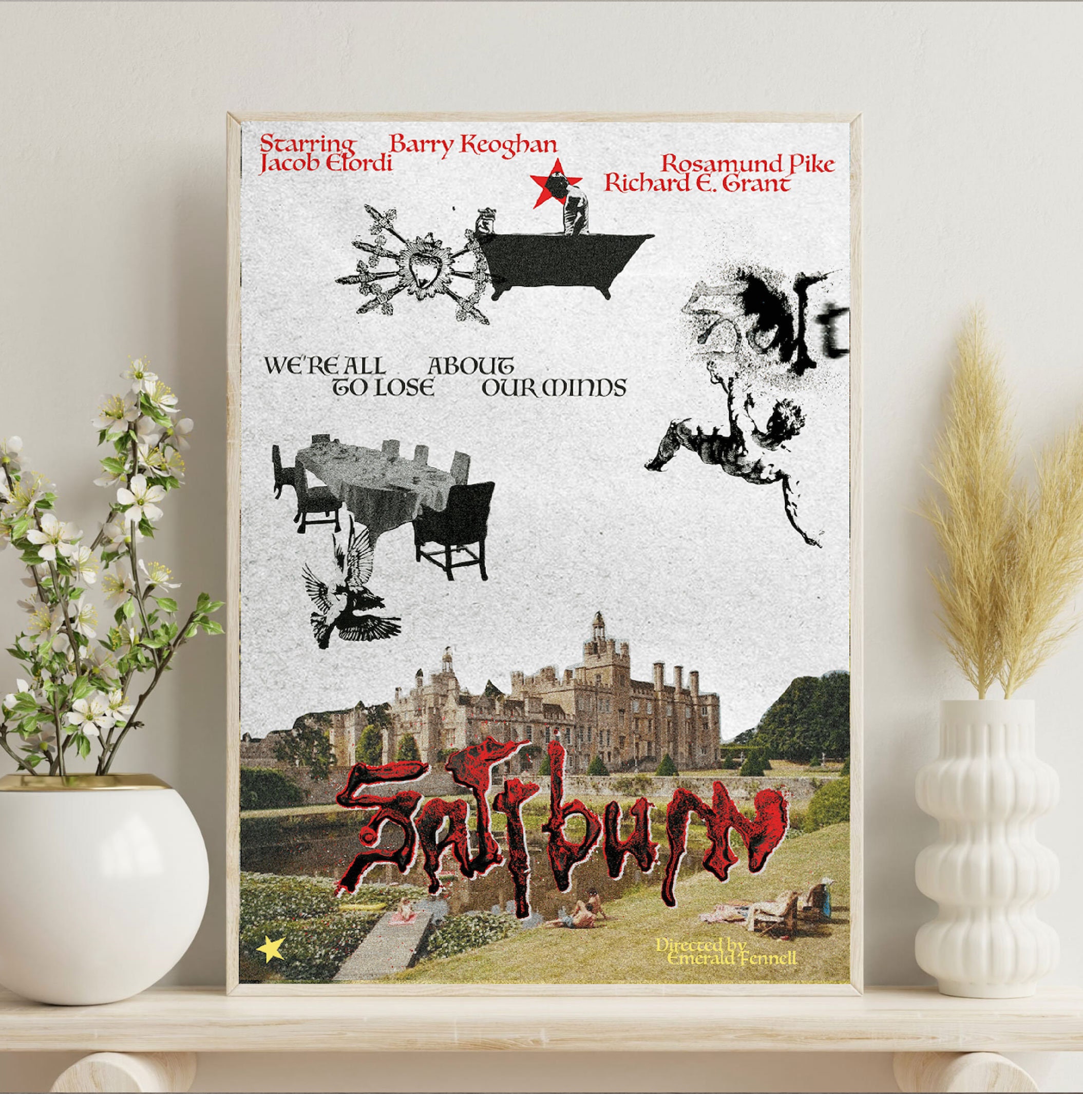 Saltburn Poster, Saltburn Movie Poster, Saltburn Movie Art, Barry ...