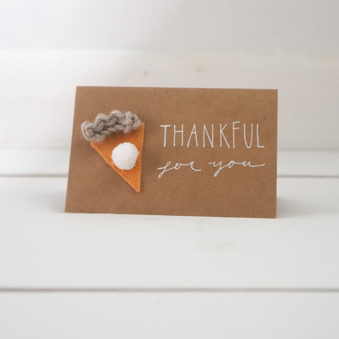Thanksgiving/friendsgiving Pumpkin Pie Card - Etsy