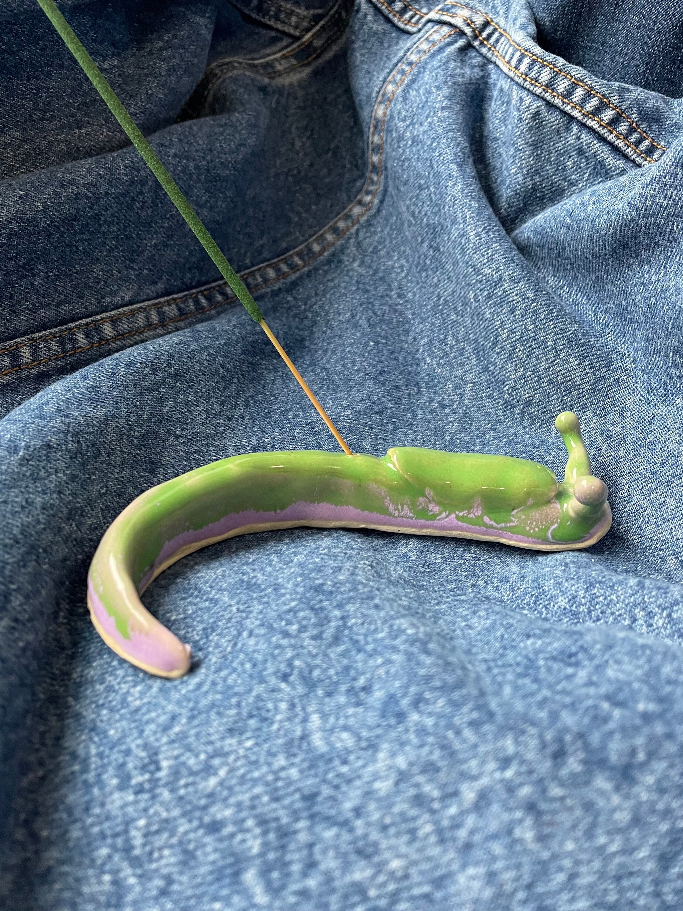 Ceramic Slug Incense Holder - Etsy