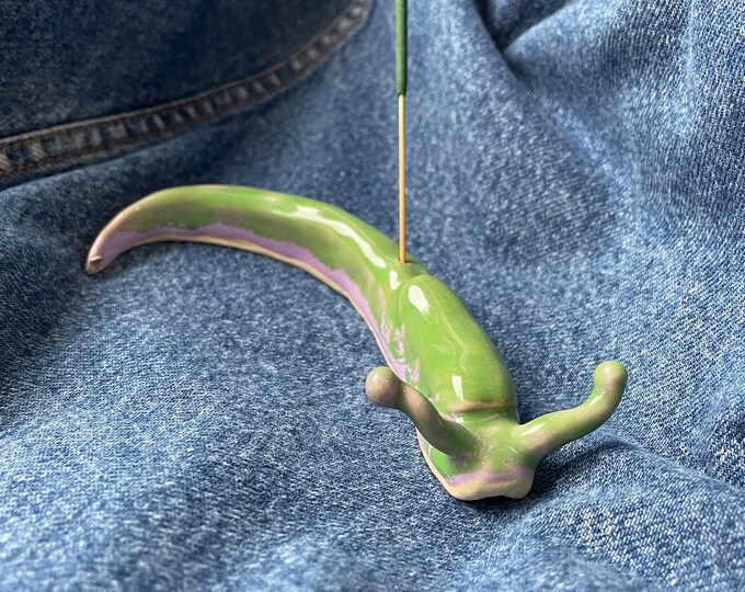 Ceramic Slug Incense Holder - Etsy