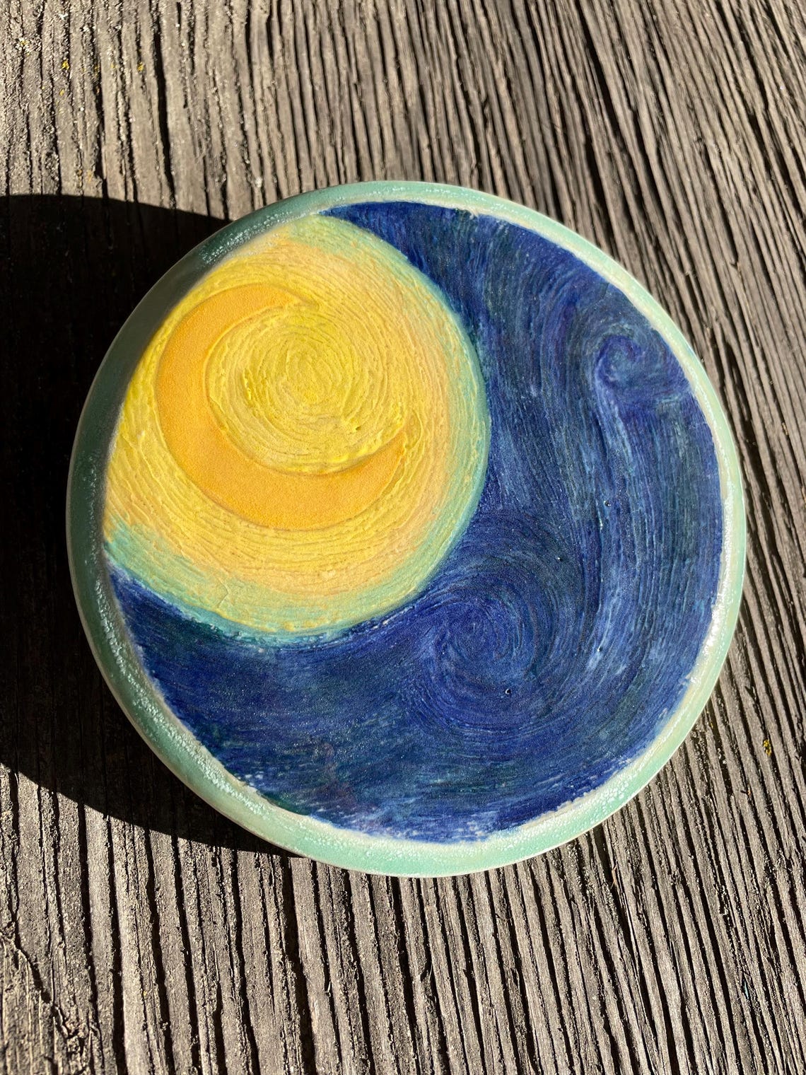 Van Gogh-style Ceramic Wall Decor - Etsy