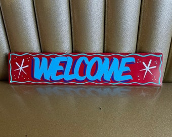 Sunflower Hand Painted Welcome Sign - Etsy