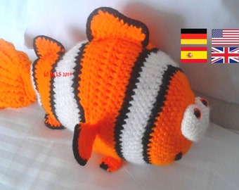 Nemo Crochet Doll Amigurumi Pattern, PDF Pattern, English US - Etsy