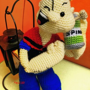 PDF Crochet Pattern Popeye Amigurumi English - German - Spanish - Etsy ...