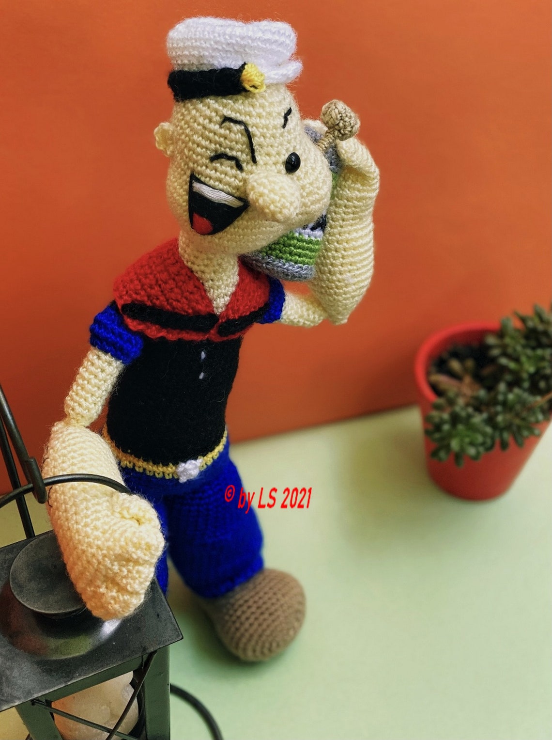 PDF Crochet Pattern Popeye Amigurumi English - German - Spanish - Etsy ...