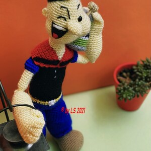 PDF Crochet Pattern Popeye Amigurumi English - German - Spanish - Etsy ...