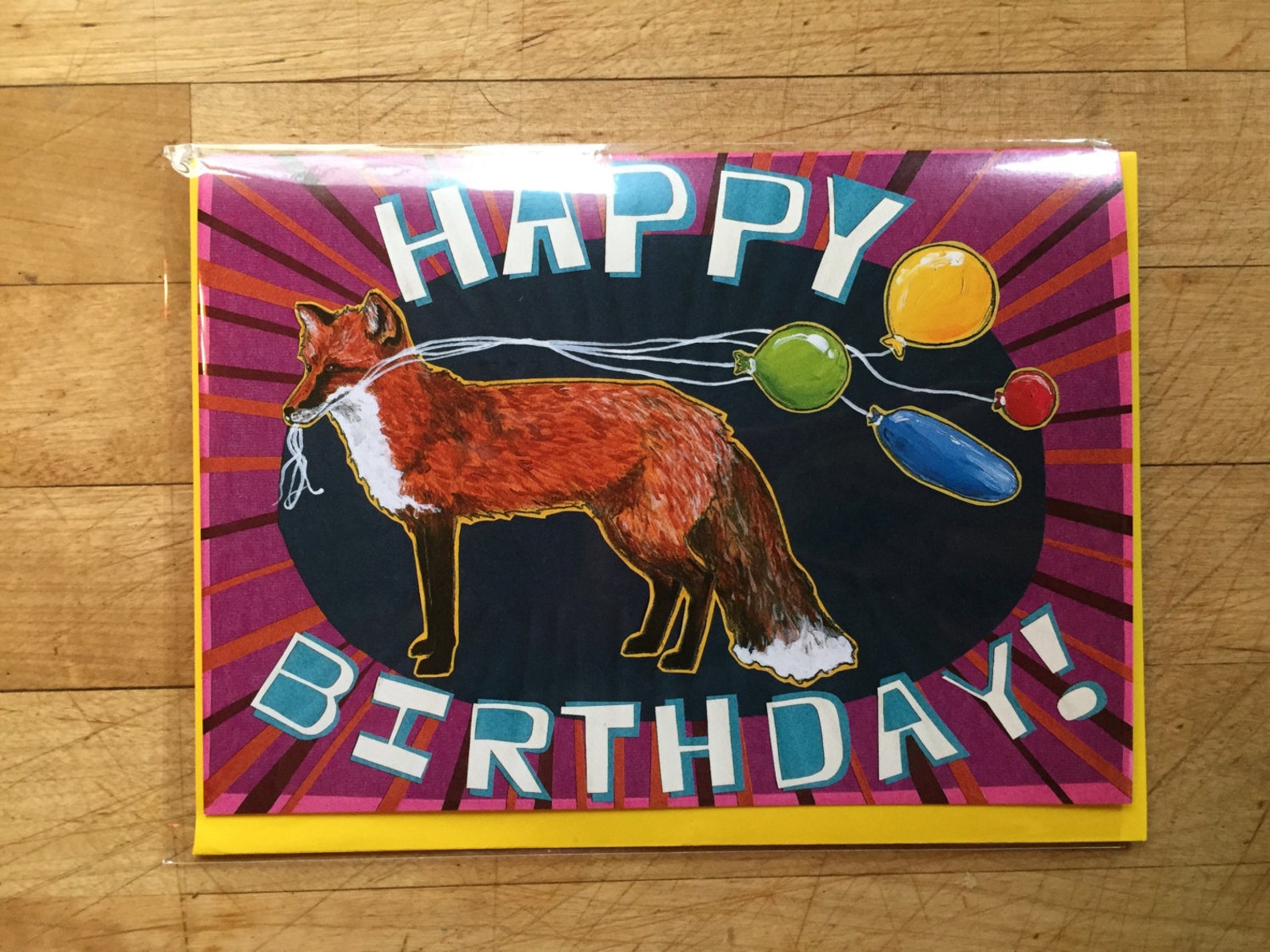 Foxy Birthday Card | Etsy