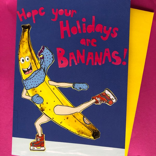Banana Card - Etsy