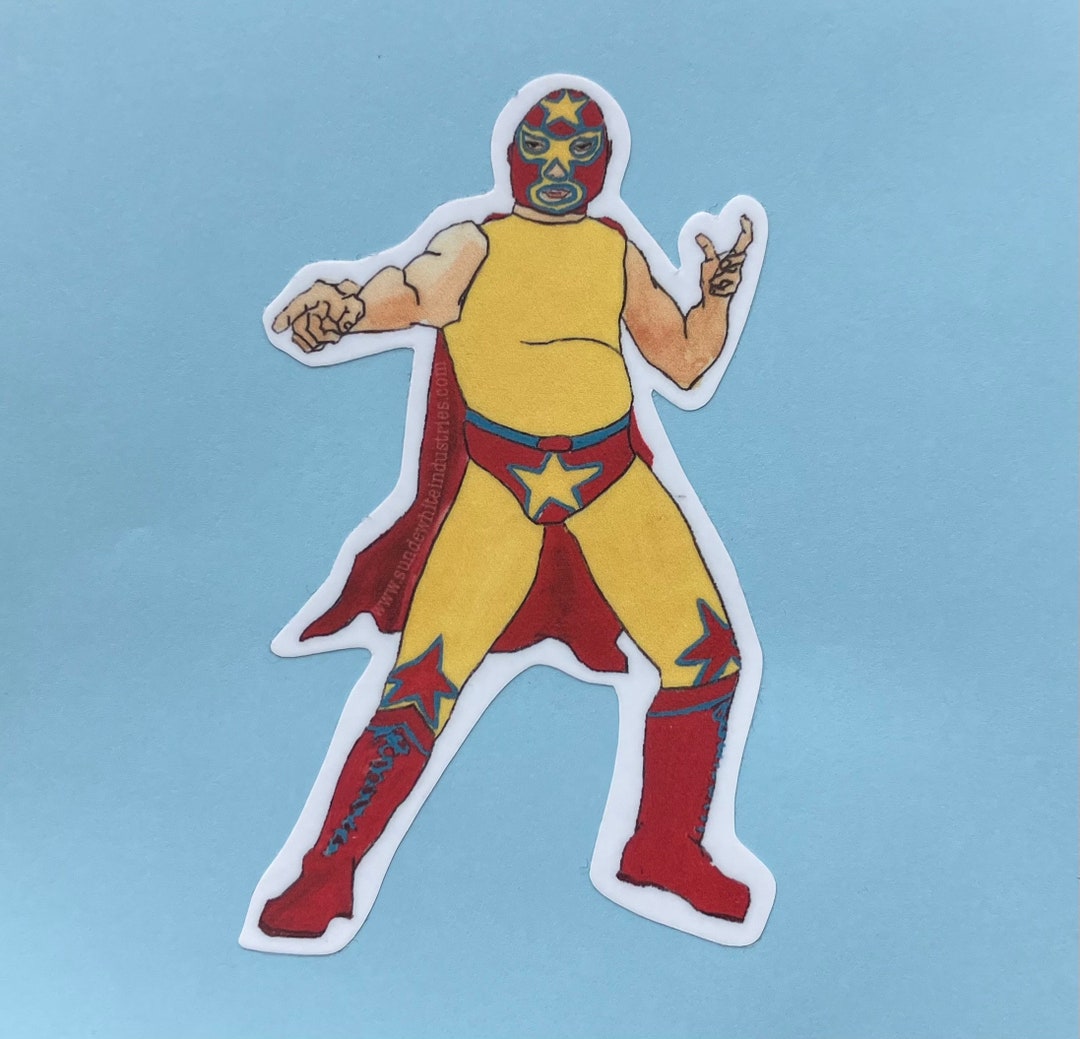 Wrestler Sticker! - Etsy