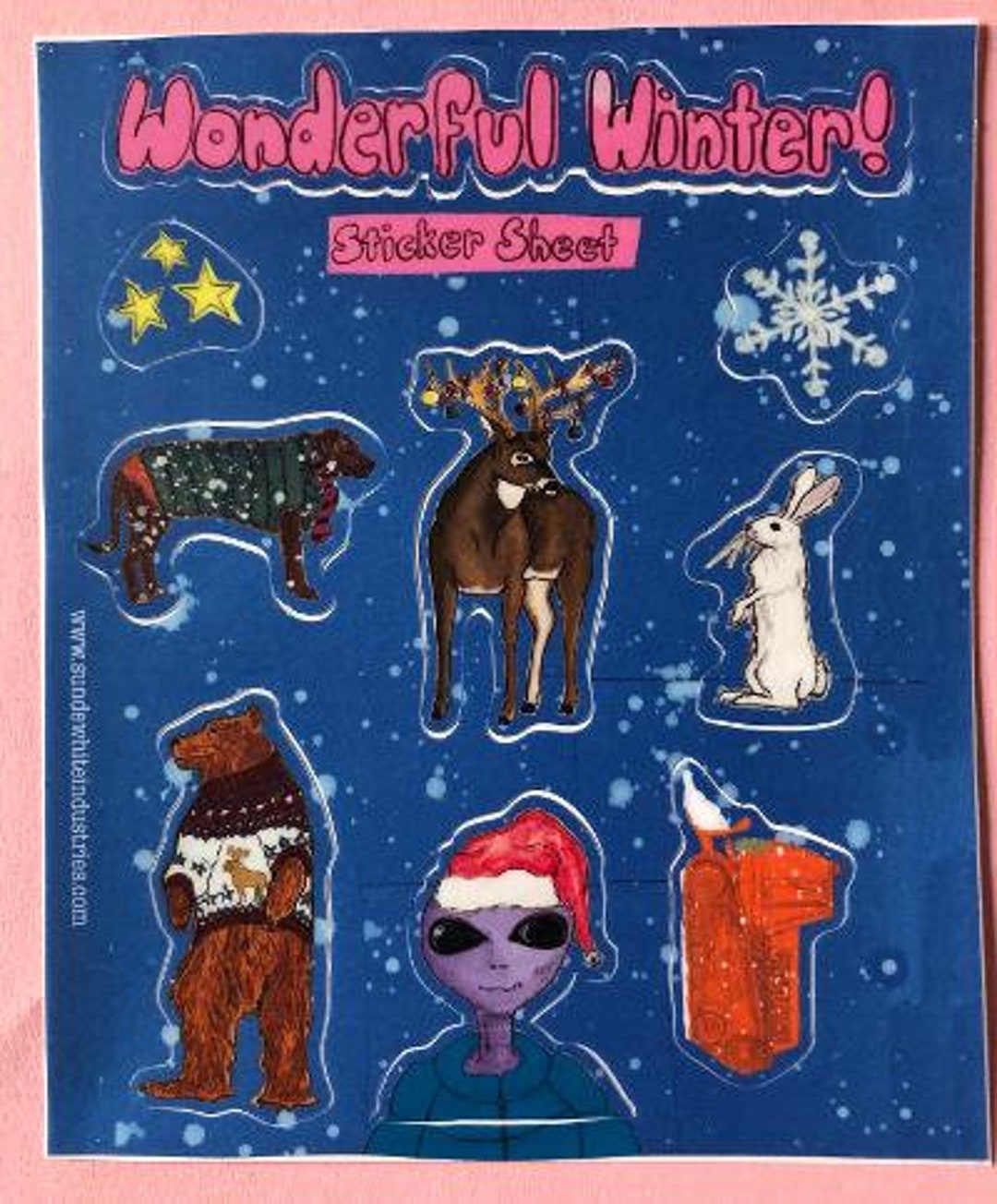 Holiday Sticker Sheet - Etsy