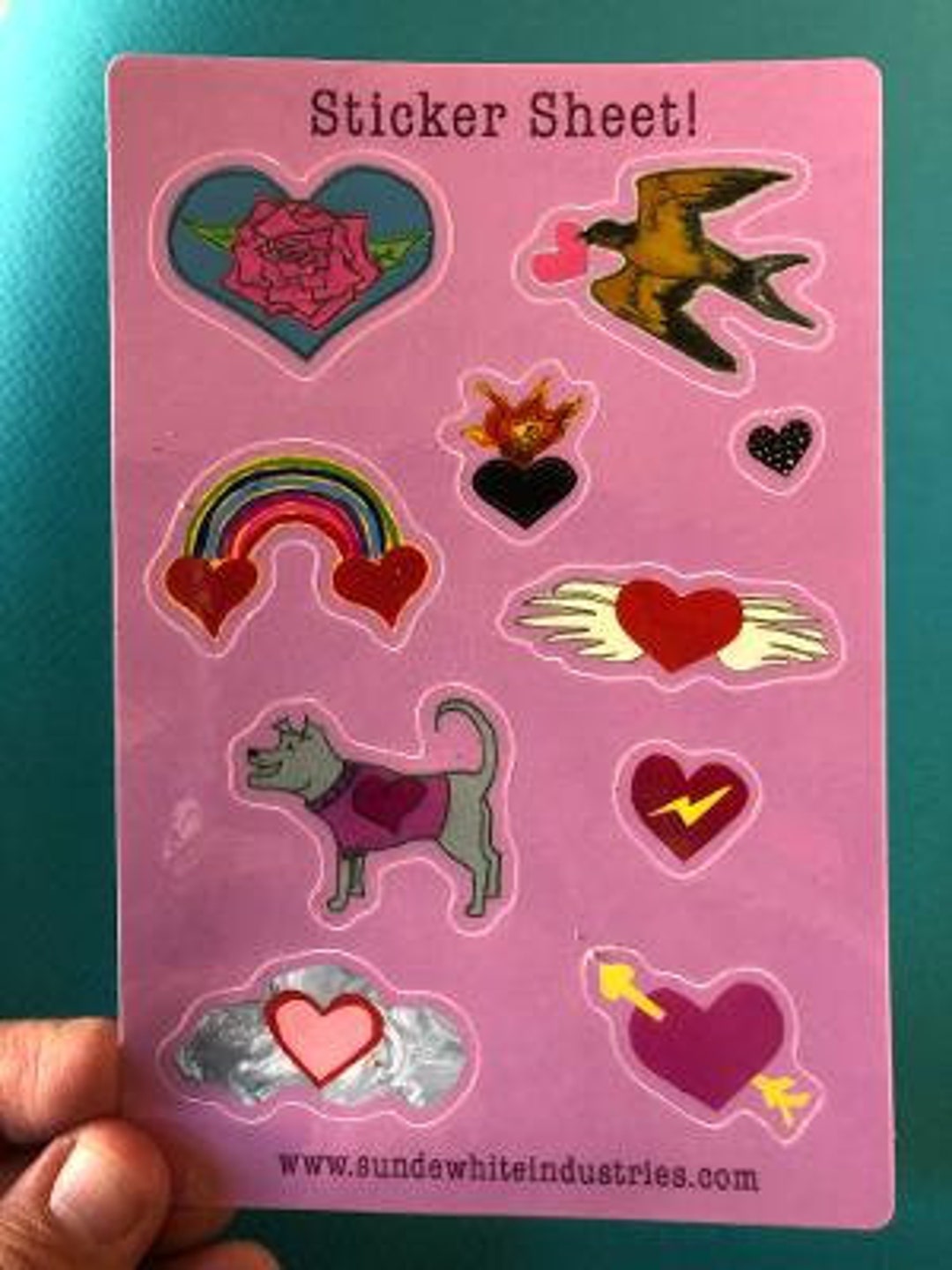 Valentine Sticker Sheet - Etsy