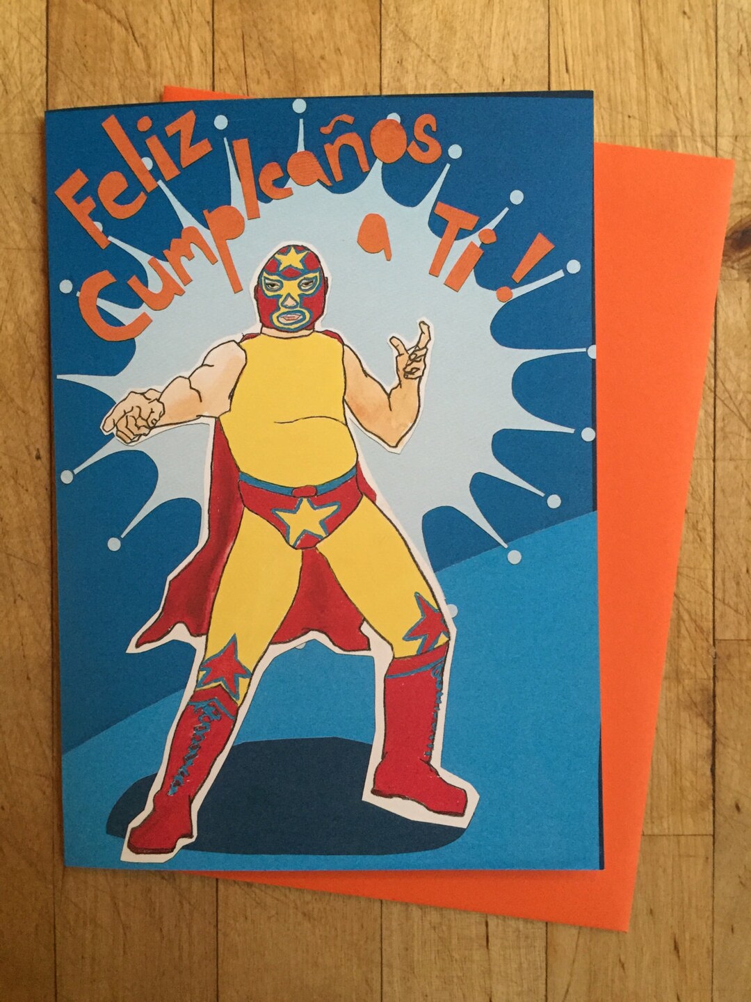 Wrestler Birthday Card - Etsy