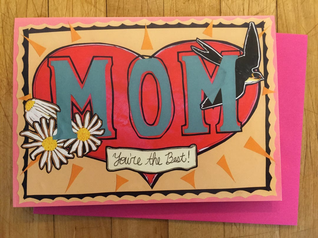 Mom's the Best Card - Etsy
