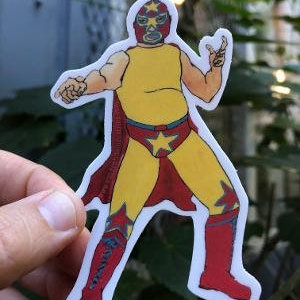 Wrestler Sticker! - Etsy