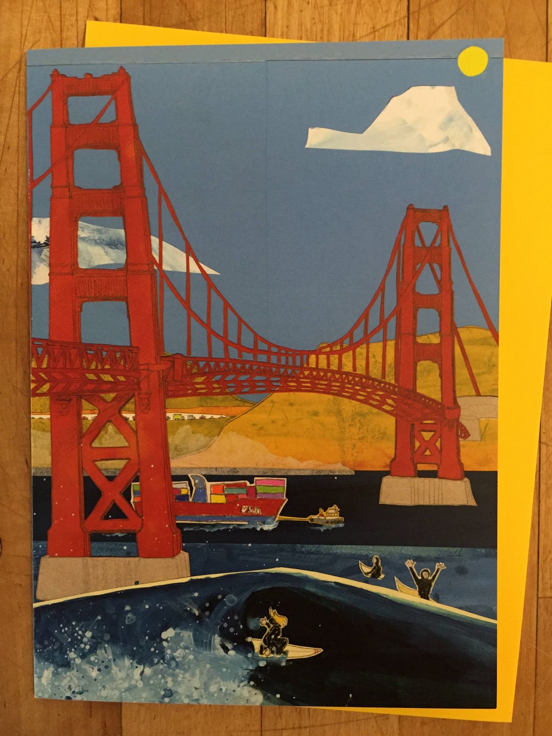 Golden Gate Bridge Card - Etsy