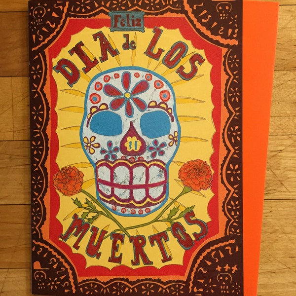 Dia De Los Muertos Greeting Cards - Etsy