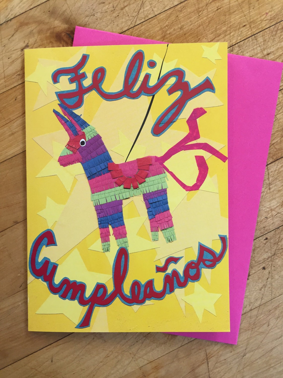 Pinata Cumpleanos Birthday Card - Etsy