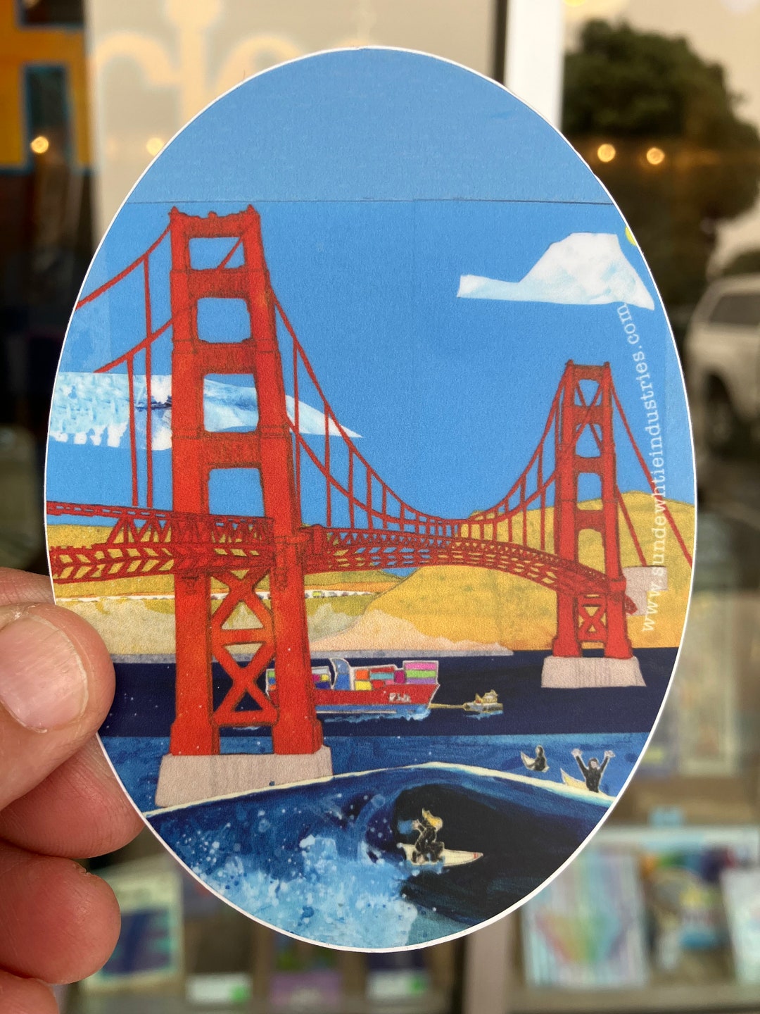 Golden Gate Bridge Sticker - Etsy