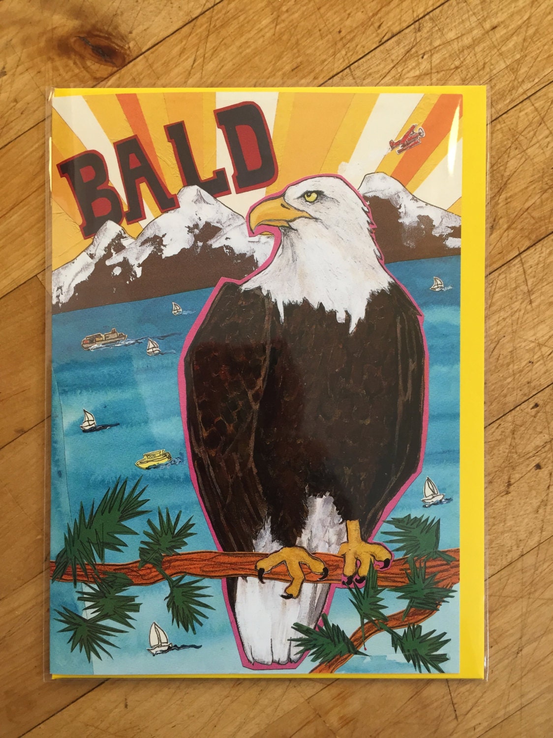 Bald and Majestic Birthday Card - Etsy