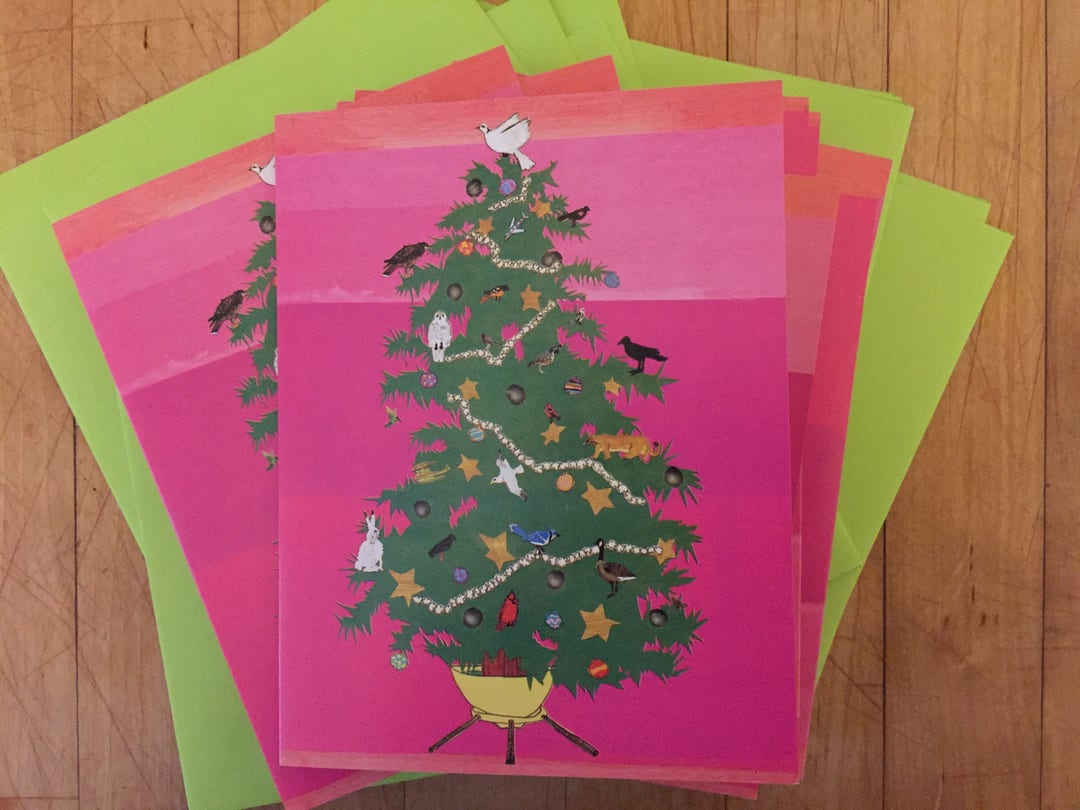 Christmas Tree Boxed Cards - Etsy