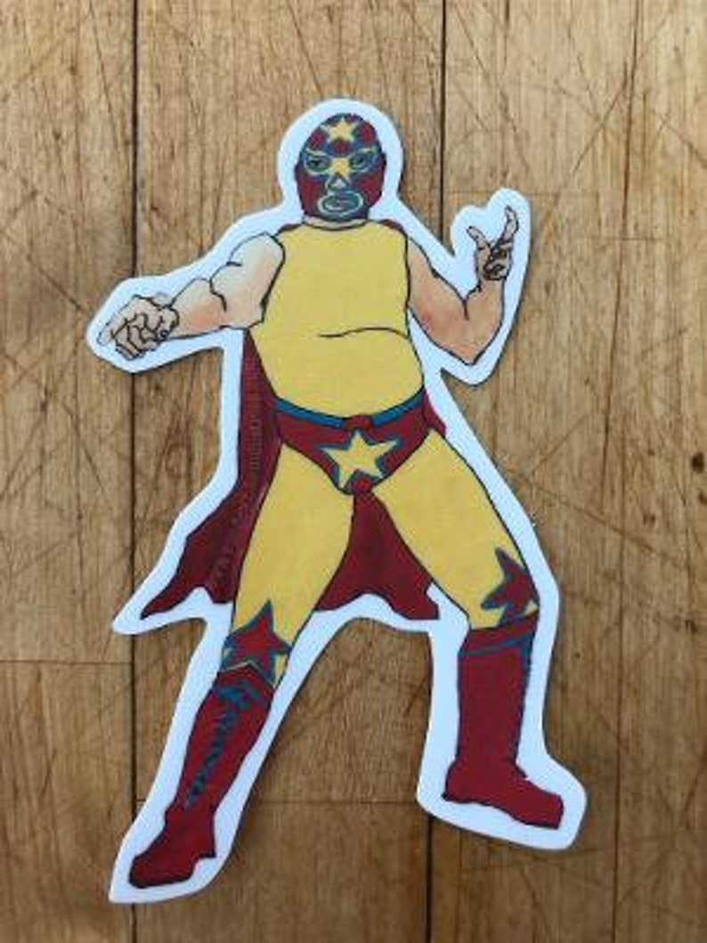 Wrestler Sticker - Etsy