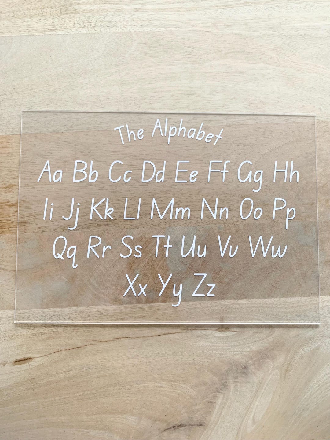 Alphabet Tracing Board- NSW Foundation Font- Pre Writing- Educational ...