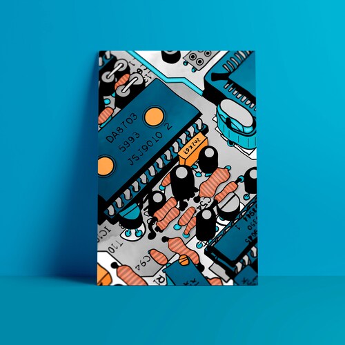 Mouse Patent Print Computer Mouse Blueprint Art Tech Poster - Etsy