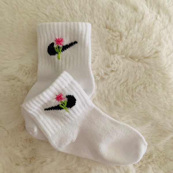 Nike Flower Socks - Etsy