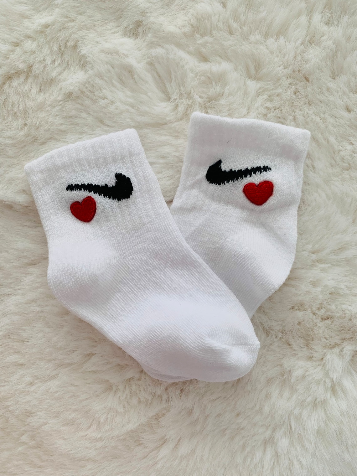 Nike Toddler Socks Hearts Nike Baby Socks Nike Kids Socks - Etsy
