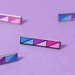 Bisexual Bar Pin Subtle Bi Pride Flag Accessory LGBT Lesbian - Etsy