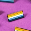 Progress Rainbow Baton Pin Minimalist Pride Flag Accessory Gay Bisexual ...