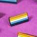 Progress Rainbow Baton Pin Minimalist Pride Flag Accessory Gay Bisexual ...