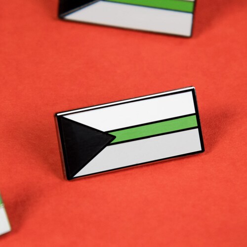 Demiromantic Flag Pin Asexual Pride Accessory Enamel Badge - Etsy