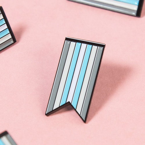 Demiboy Bar Pin Gender Dysphoria Pride Badge LGBTQ Nonbinary - Etsy UK